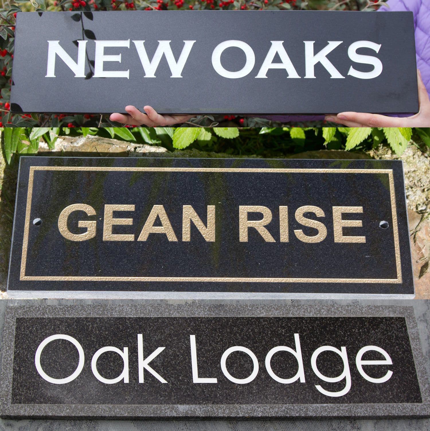Granite & Marble House Name Plates 10mm thick | The Sign Maker Shop