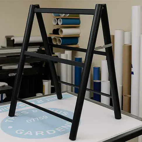 Sturdy Metal A-Frame – Heavy-Duty Sign Stand Without Panels| The Sign Maker