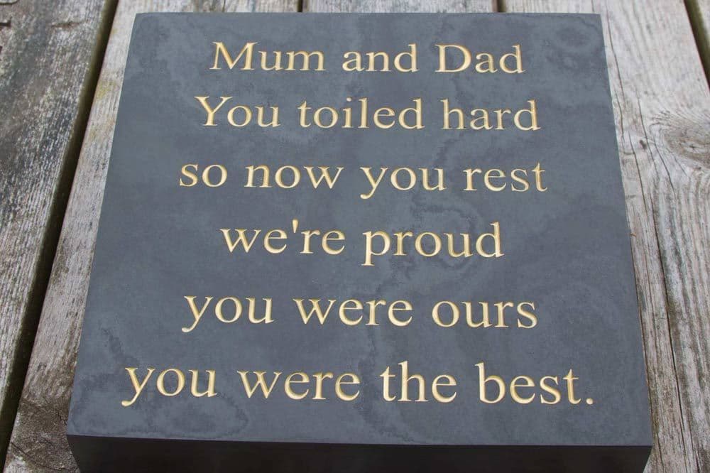 Heavy Slate Memorial Tablets | The Sign Maker Shop