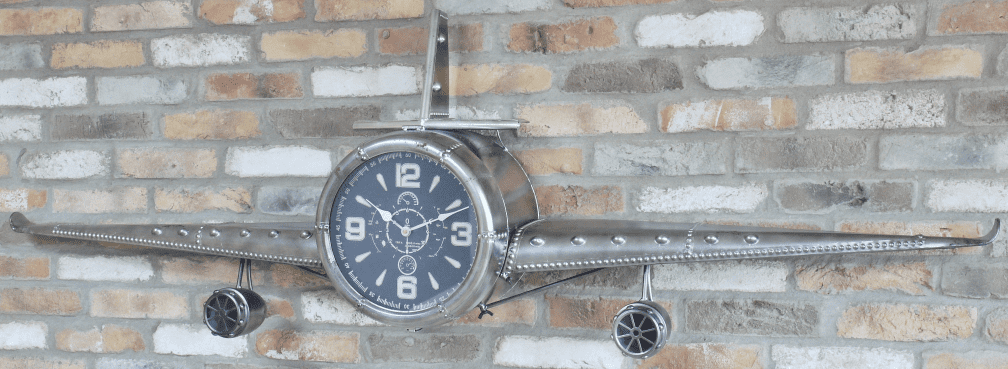 Metal Plane Clock | The Sign Maker Shop