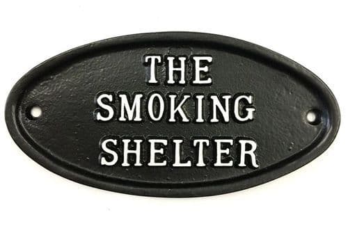 NO SMOKING SHELTER SIGN