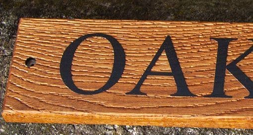 Driftwood Effect Oak House Sign | The Sign Maker Shop