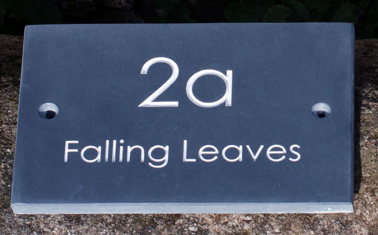 Premium Welsh Blue Slate Signs - 20mm | The Sign Maker Shop