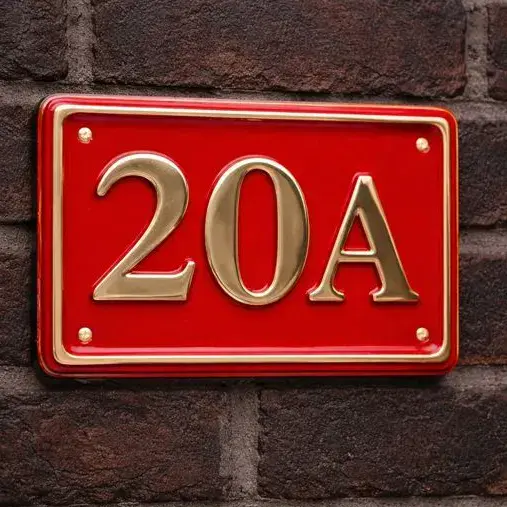 Cast Brass Name Plates and House Number Signs | The Sign Maker