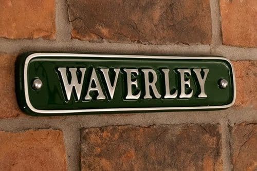 Rectangular Aluminium Sign Polished Letters | The Sign Maker Shop