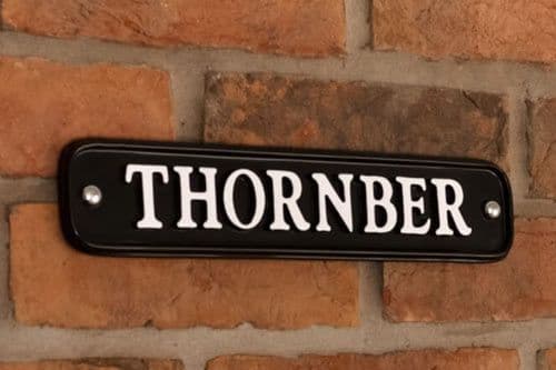 Rectangular Cast Aluminium House Sign | The Sign Maker Shop