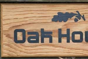 Red Cedar Driftwood Effect House Sign| The Sign Maker Shop