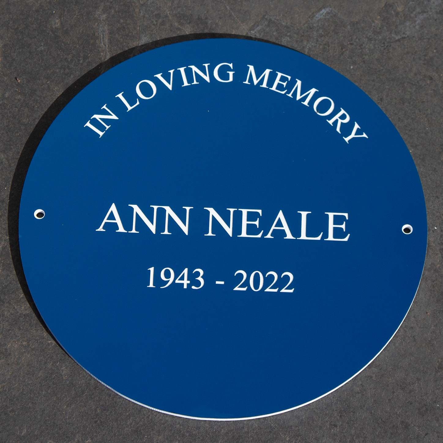 Round Sign - Engraved 3.2mm Acrylic Laminate | The Sign Maker Shop