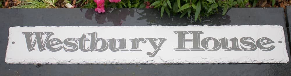 Online Sign Maker |Rustic Slate House Signs