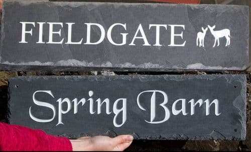Online Sign Maker |Rustic Slate House Signs