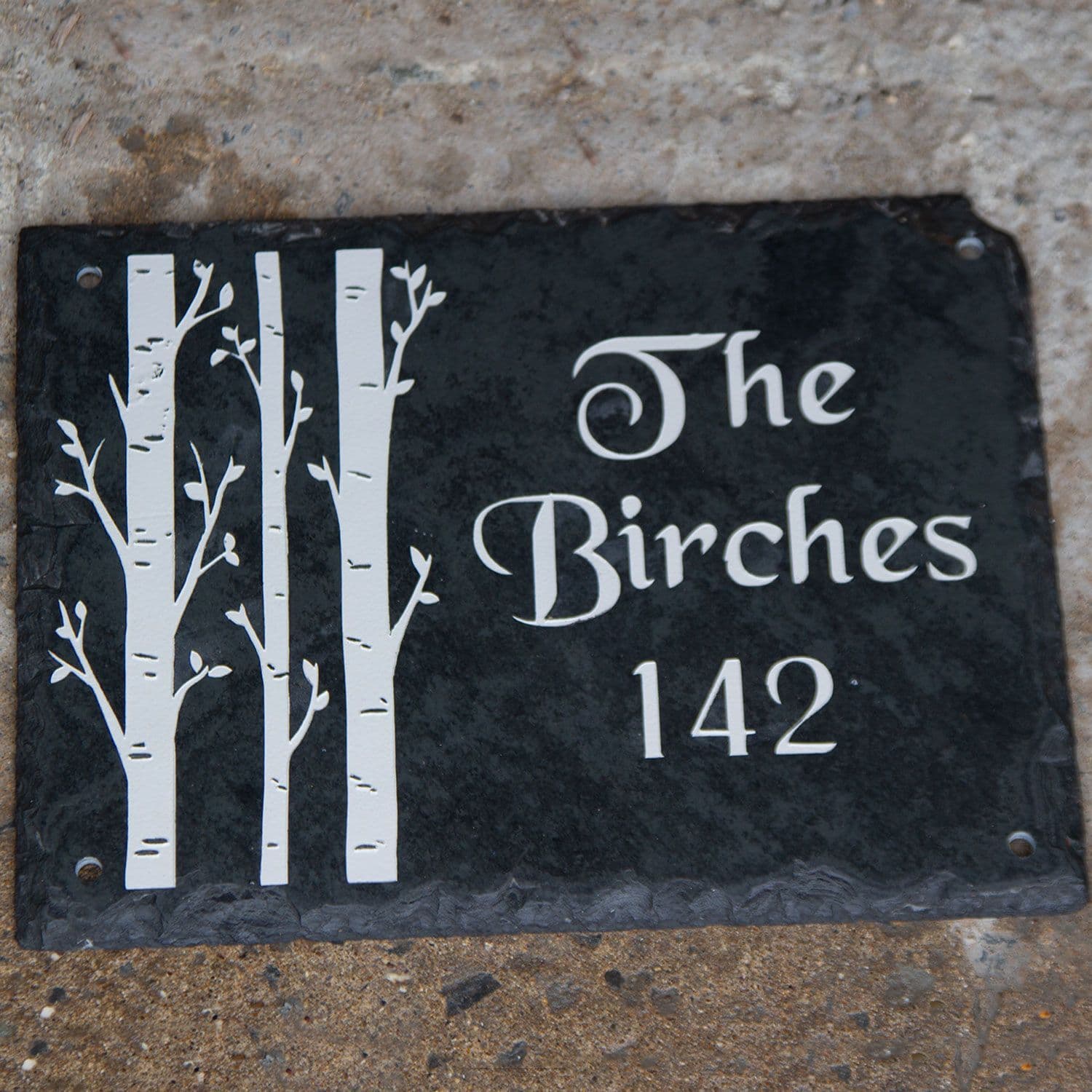 Online Sign Maker |Rustic Slate House Signs