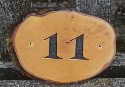 Small Rustic Wooden House Sign or Number | The Sign Maker Shop*
