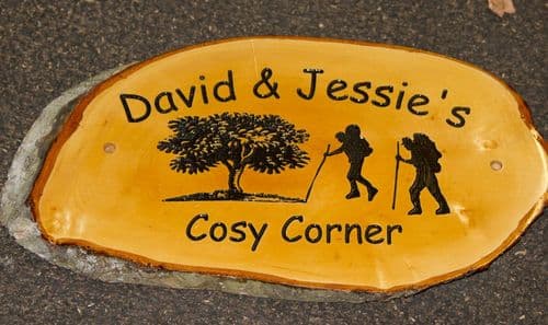 Small Rustic Wooden House Sign - Good Value | The Sign Maker Shop*