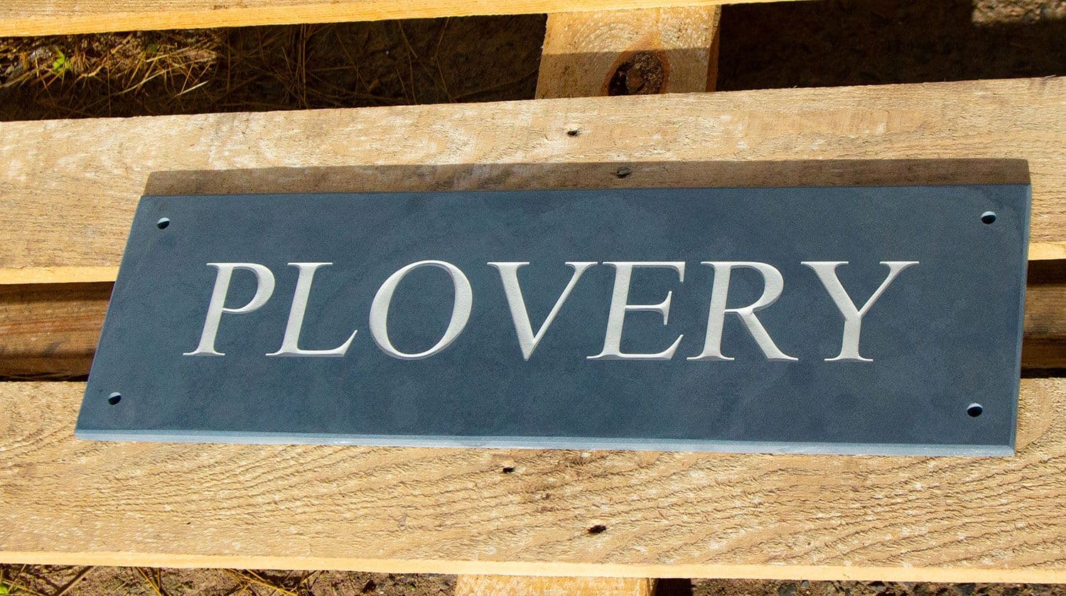 Standard Slate House Signs 2" High |The Sign Maker Shop