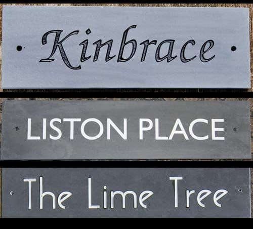 Standard Slate House Signs (75mm / 3" High) | The Sign Maker Shop