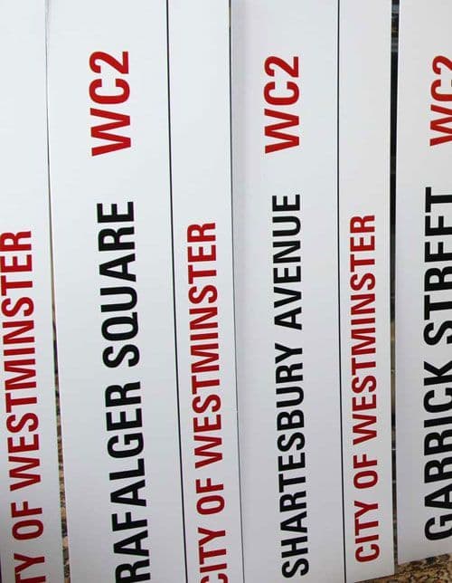 Simple Sign Boards Lettering in Two Colours | The Sign Maker Shop