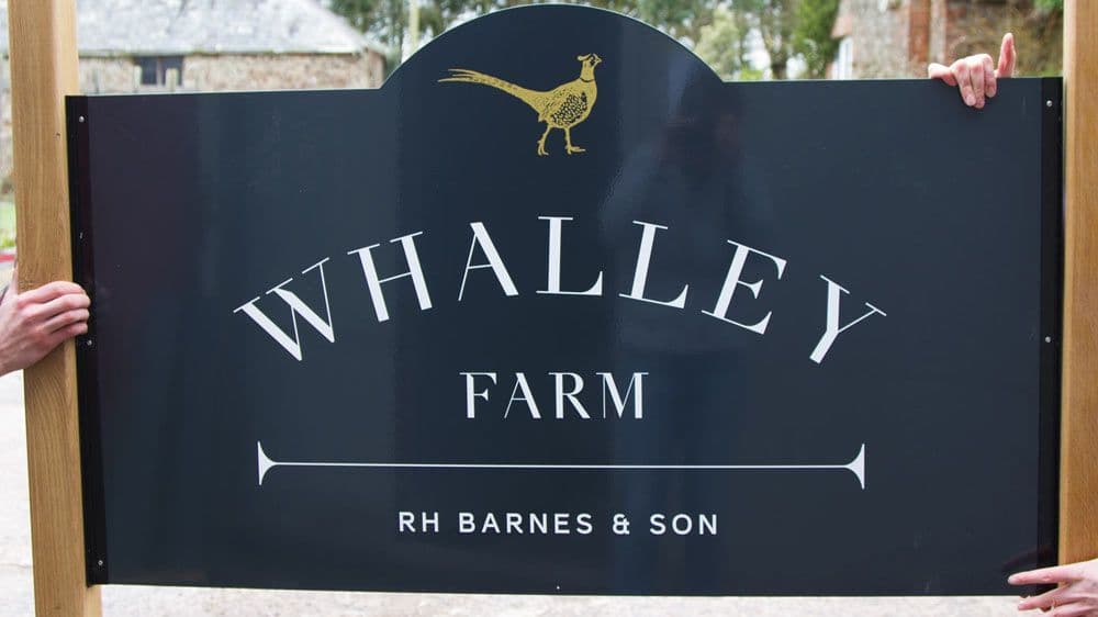 Simple Sign Boards Lettering in Two Colours | The Sign Maker Shop