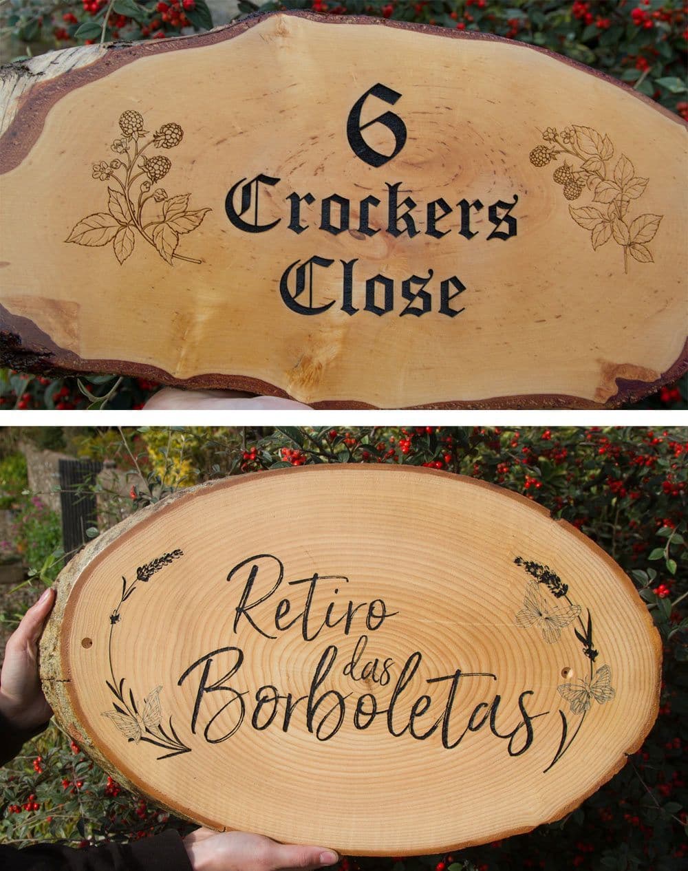 Extra Large Rustic Timber Wooden House Sign | The Sign Maker Shop*