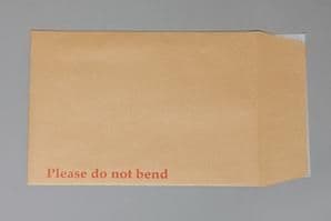 Carded Do Not Bend Envelopes