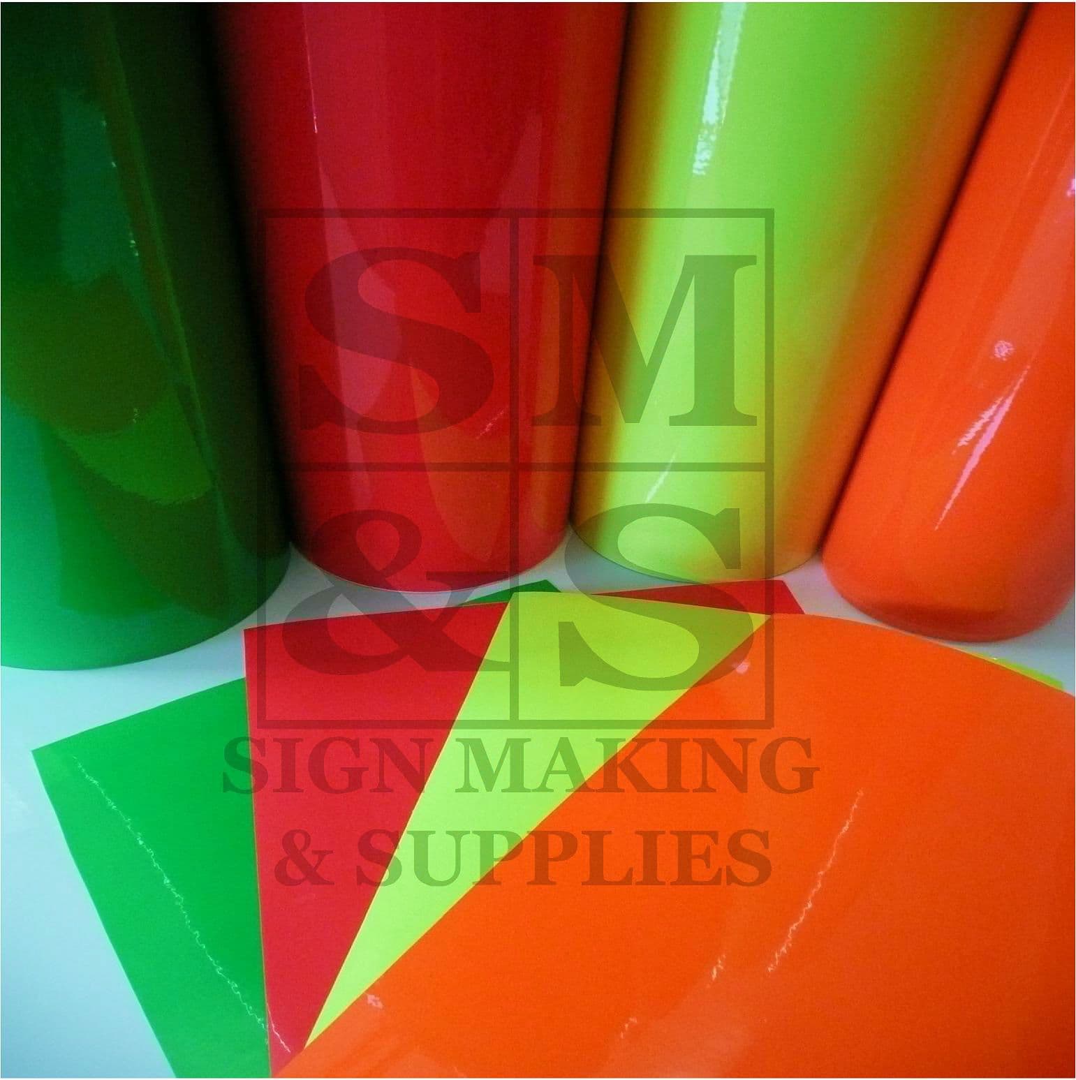 Gloss Fluorescent Sign Vinyl