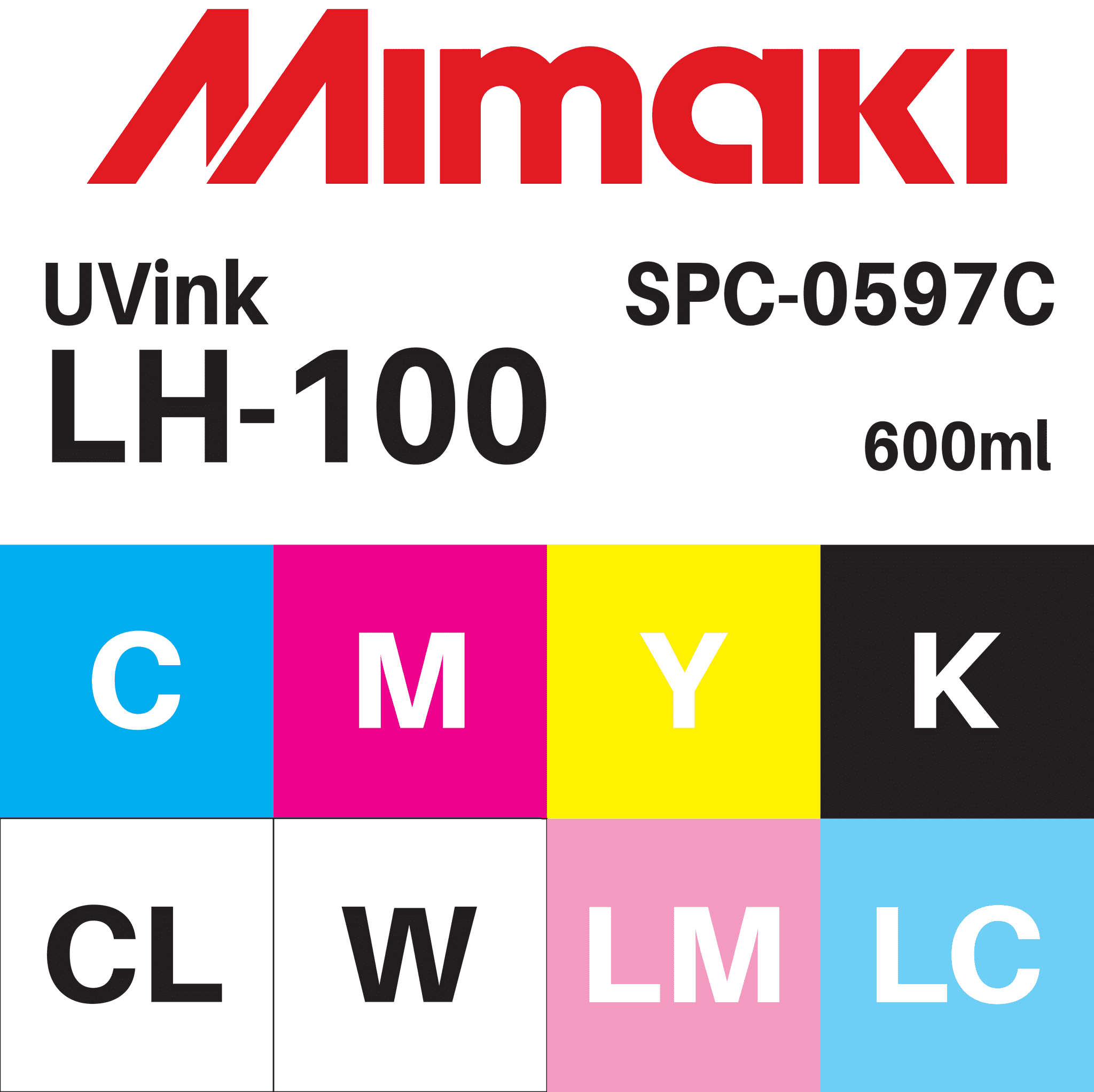 Mimaki LH-100 UV Curable Ink 600ml