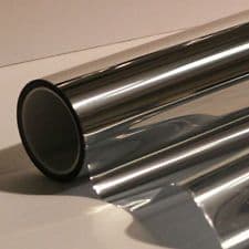 One Way Mirrored / Chrome Commercial Grade Window Tint