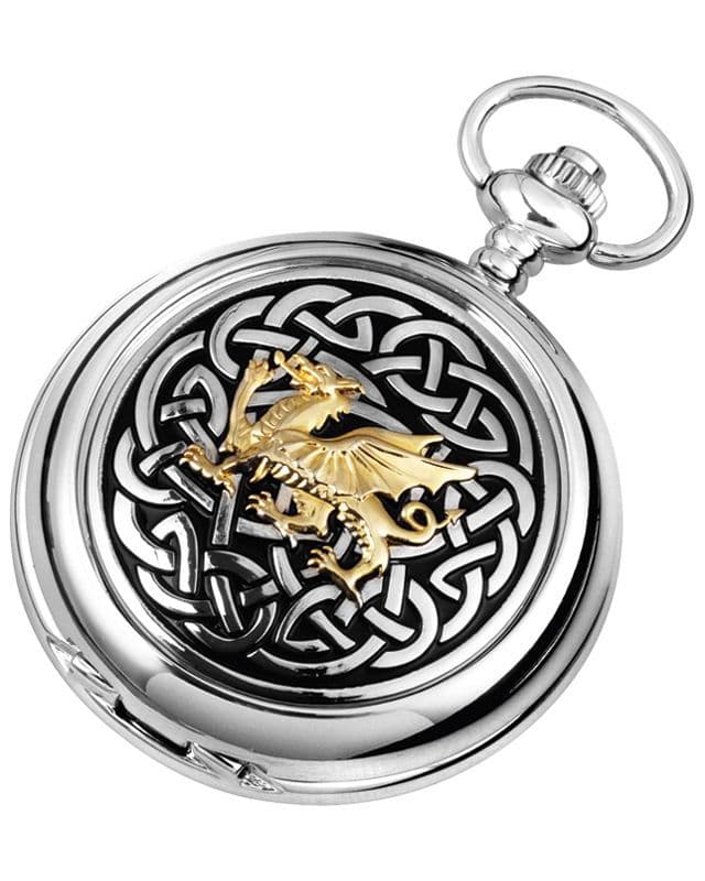 Celtic Dragon Pocket watch | Chrome Pocket Watches | London Silver ...