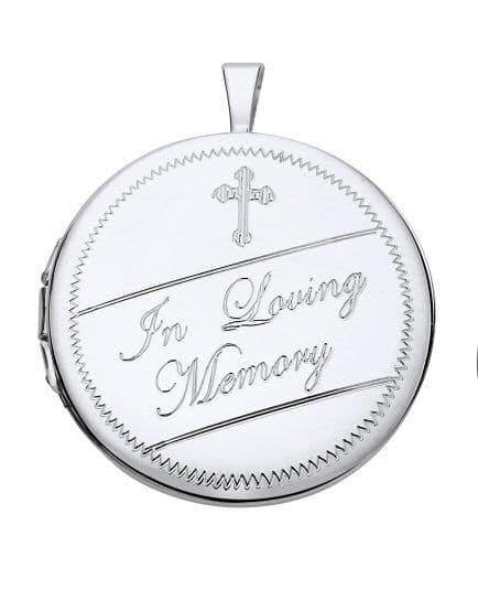 'In Loving Memory' Silver Locket