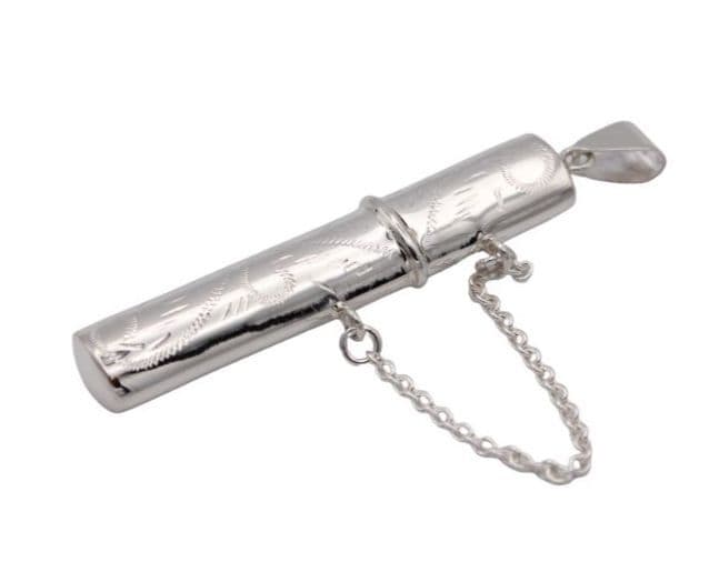 Chatelaine Sterling Silver Needle case.