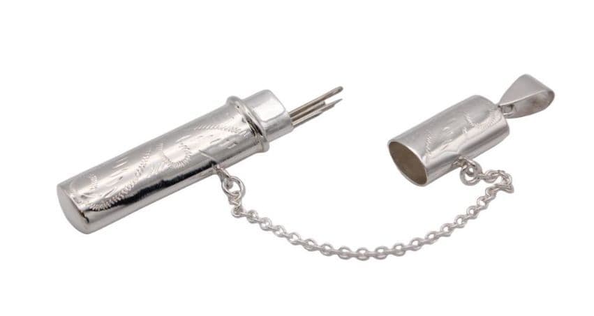 Chatelaine Sterling Silver Needle case.