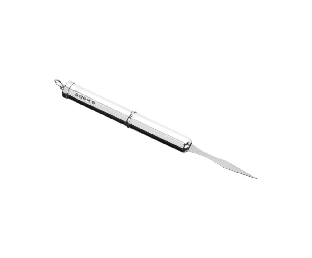 Plain Sterling Silver Hallmarked Toothpick