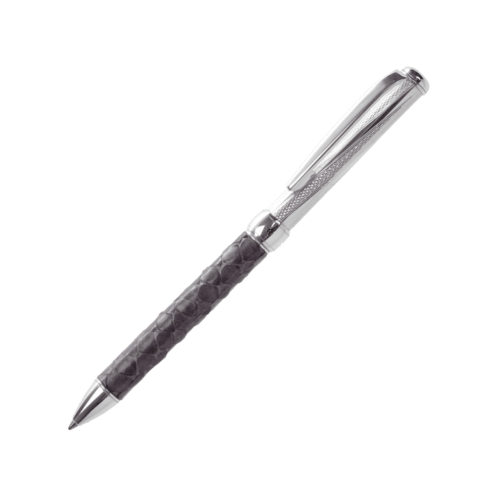 Sterling Silver Ballpoint Pen Cobra Skin