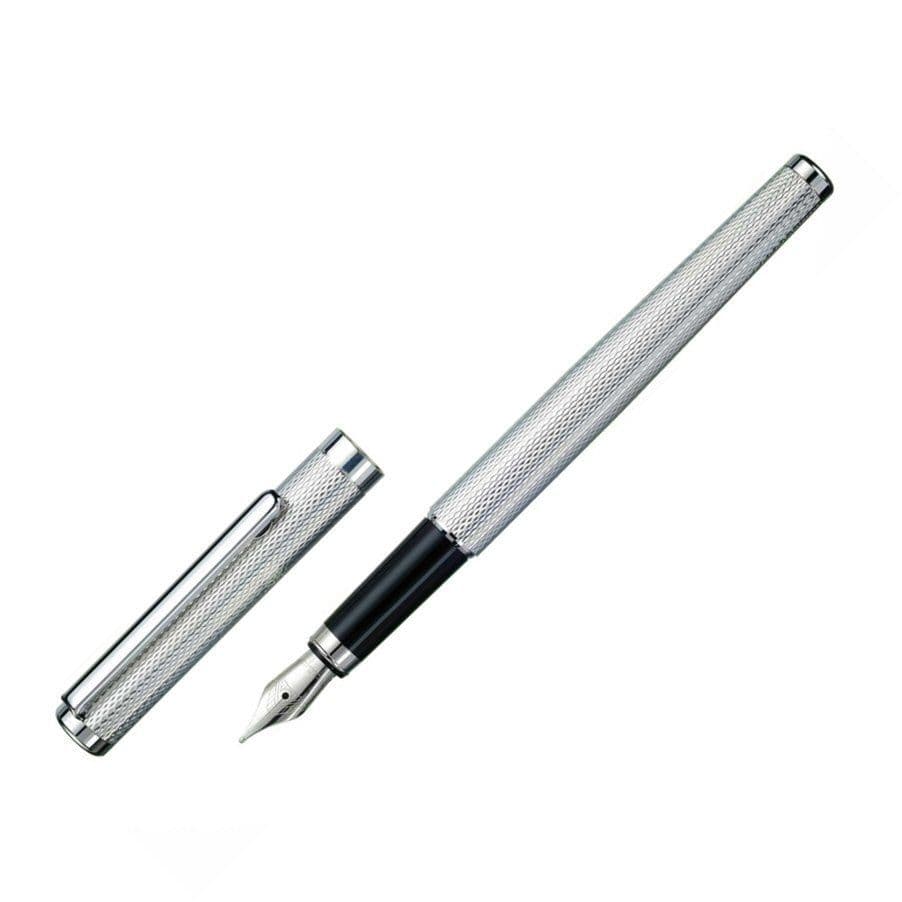 Silver Fountain Pen - Corn Pattern | Engraved Pens | Silver Pen