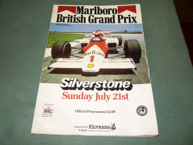 BRITISH GP F1 1985 SILVERSTONE program