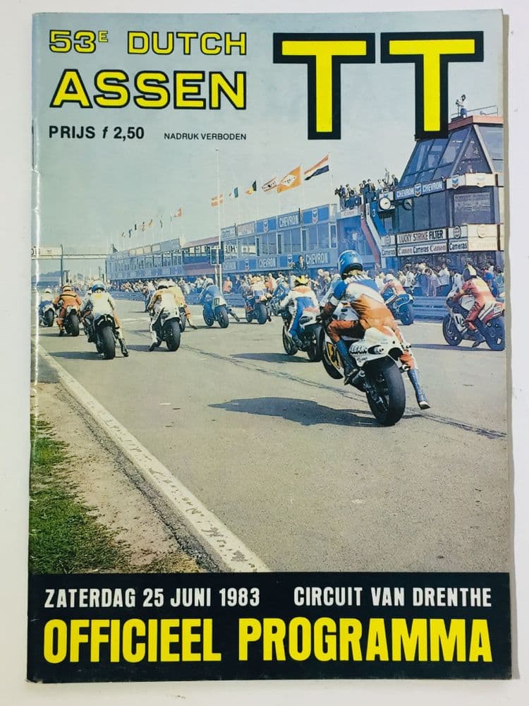DUTCH TT Motorcycle GP 1983 ASSEN Original programme