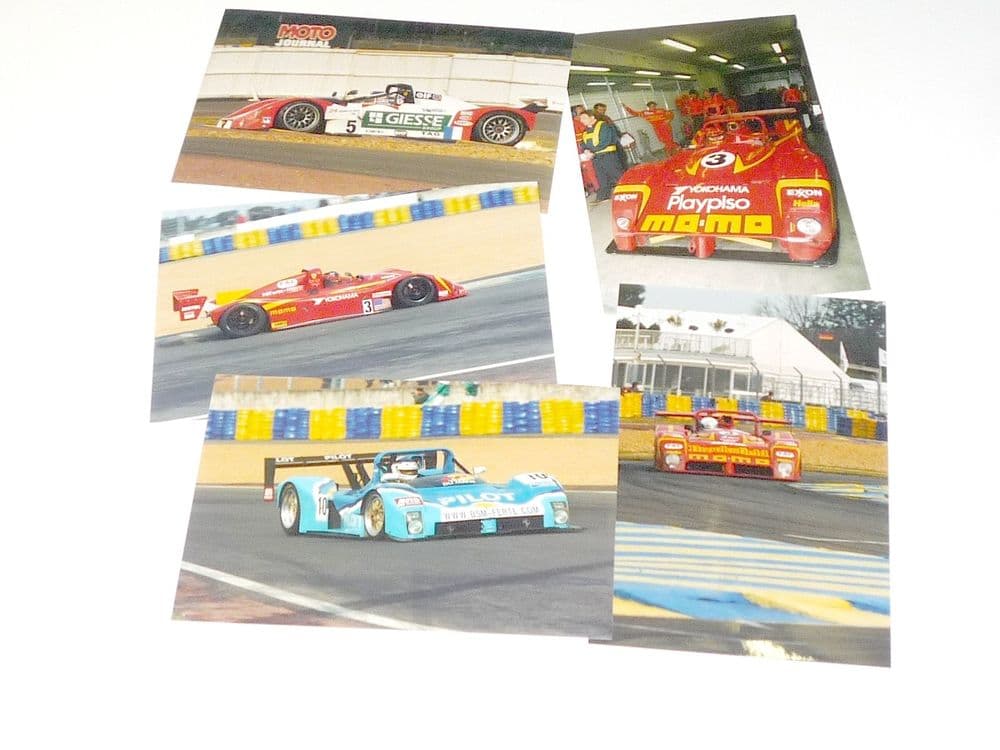 Ferrari 333SP Le Mans x5 original photos 6x4 inch Momo Pilot