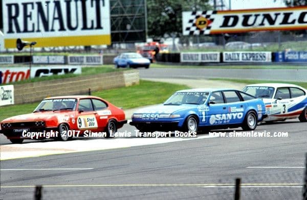 FORD CAPRI Spice ROVER SD1 Allam Silverstone BTCC 1982