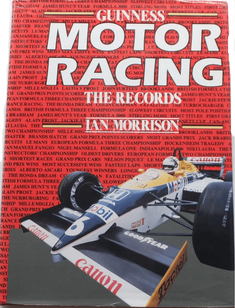 GUINNESS MOTOR RACING THE RECORDS Morrison 1987 hardback