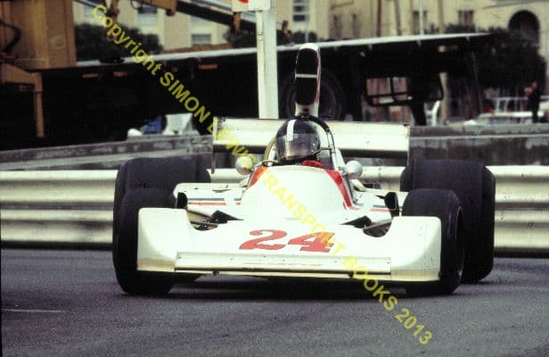 HESKETH 308B James Hunt Monaco GP photo 1975 10x7"
