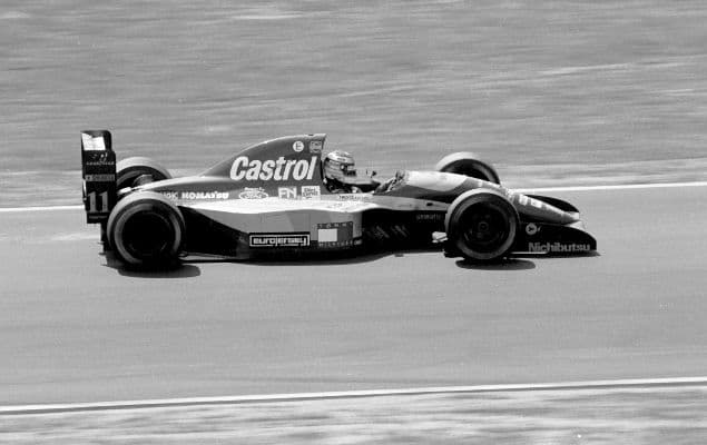 Lotus 107 Hakkenin at speed German GP 1992