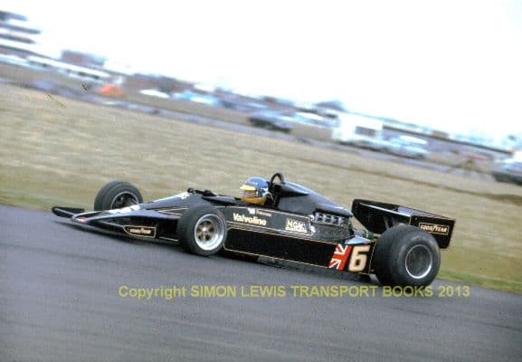Lotus 78 Ronnie Peterson at speed 1978 Silverstone a