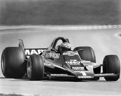 Lotus 80 Mario Andretti 1979 action photo Brands Hatch