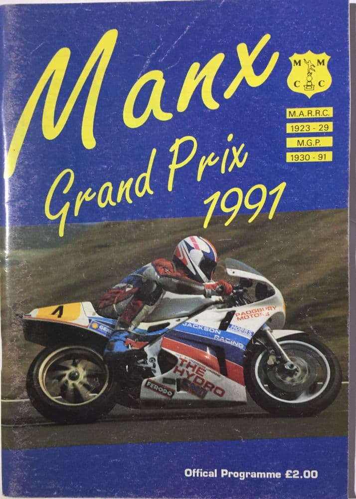 MANX GP 1991 race programme