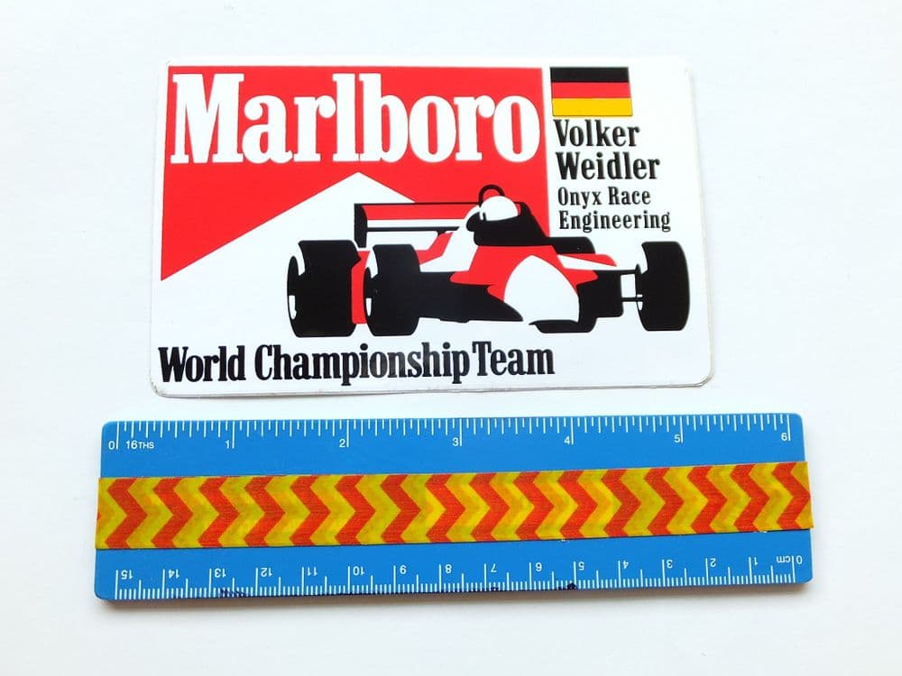 MARLBORO Volker Weidler Onyx Race Engineering F3000 sticker unused