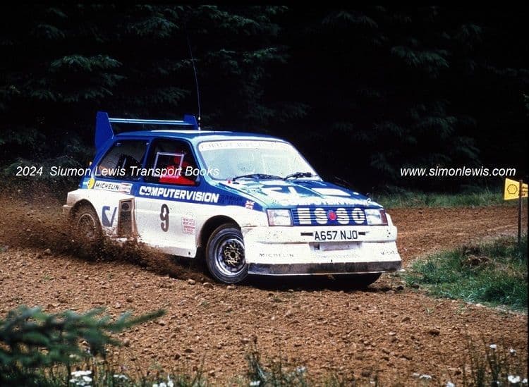 MG 6R4 COMPUTERVISION A657 NJO Colin Malkin/Rob Arthur 1984 Lindisfarne ...
