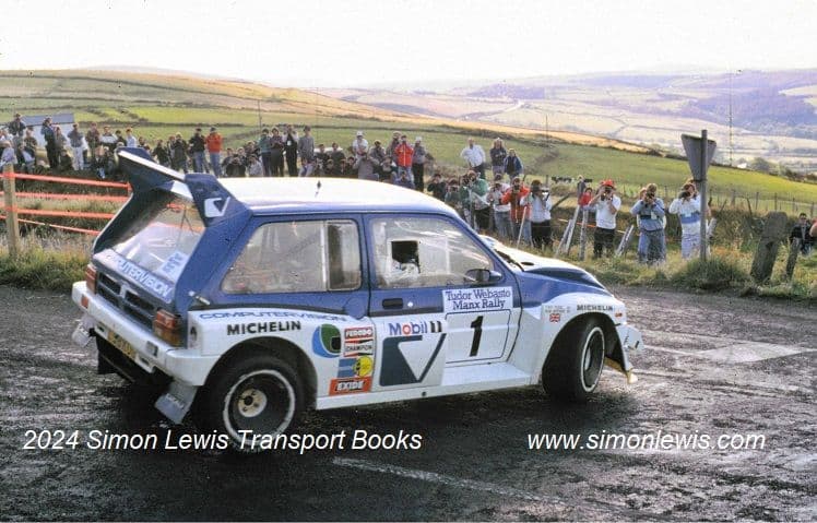 MG 6R4 COMPUTERVISION Tony Pond/Rob Arthur Manx rally 1986