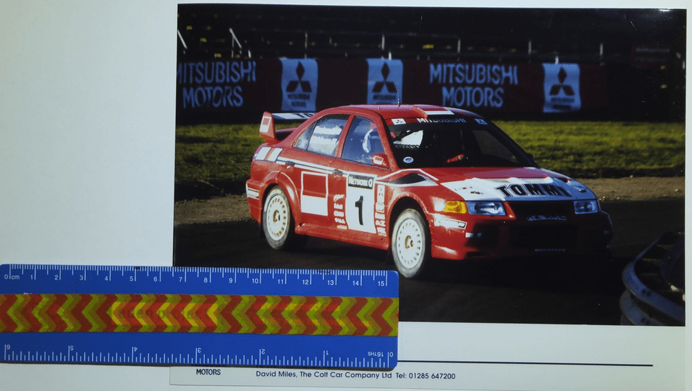 MITSUBISHI LANCER EVO VI WRC Tommi Makkenin 8x6" Ralliart photo