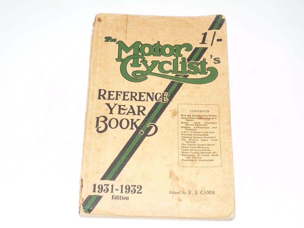 Motor Cyclist s Reference Year Book 1931-32 The Camm 1932