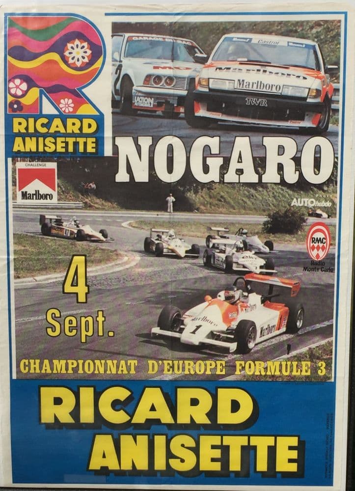 NOGARO FR 1983 EURO F3/ French Touring Car original POSTER
