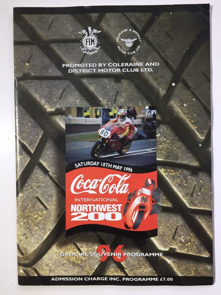 NORTH WEST 200 1996 Motorcycle Road Races Programme